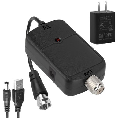 TV Antenna Amplifier Signal Booster, Indoor HD Digital TV Antenna ...