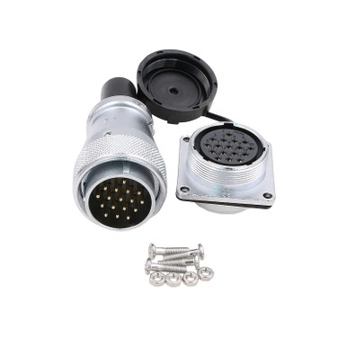 Eonvic WEIPU WS28 17 Pin Connector Waterproof IP67 Metal Male Plug ...