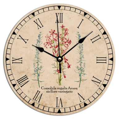 ArogGeld Three Flower Wall Clock- Wildflower Clock Decor 10 Inch ...