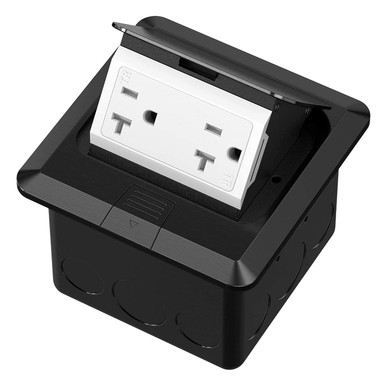 Pop Up Floor Electrical Outlet, Pop Up Floor Outlet Box with 20 Amp TR ...