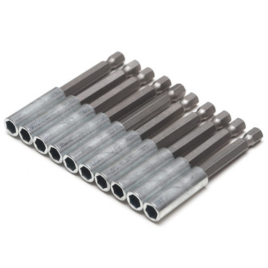 10 Pack Magnetic Extension Socket Drill Bit Holder -1/4" Hex Power ...