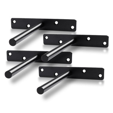 OURVER Floating Shelf Brackets Metal Heavy Duty Hidden Support Shelf ...