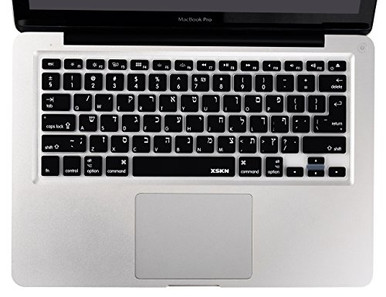XSKN Hebrew Language Keyboard Cover Silicone Skin for MacBook Air ...