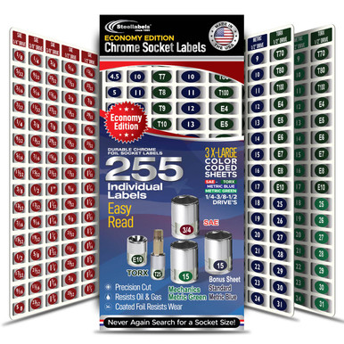 Ultimate Economy Adhesive Socket Labels - Warehousesoverstock