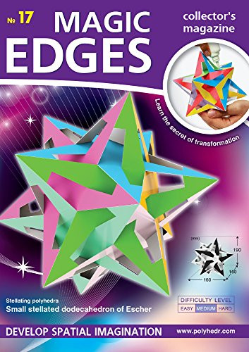 Magic Edges. Polyhedra 3D Paper Model Kit. Issue 17. Small stellated ...