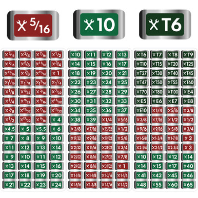 Tool Box Labels, 180 Pieces, Toolbox Stickers and Decals Label, Wrench ...