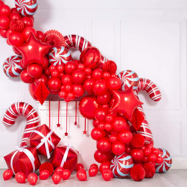 Red Balloon Garland Kit, Red Balloons Different Sizes Pack, 125 Pcs Big ...