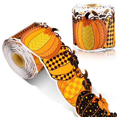68.9 Feet Pumpkin Bulletin Board Border Thanksgiving Halloween Fall ...