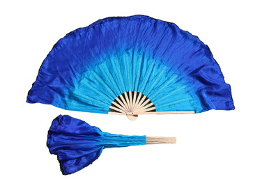 Winged Sirenny Chinese Folk Dance Silk Folding Flutter Fan, Hand ...