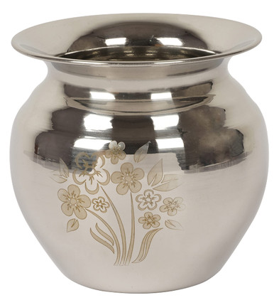 IBA Indianbeautifulart Stainless Steel Vessel Kalash Pot Traditional ...
