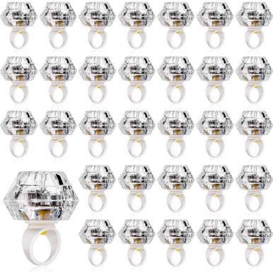 Vicenpal 50 Pcs Flashing LED Light up Rings, Bachelorette Party ...