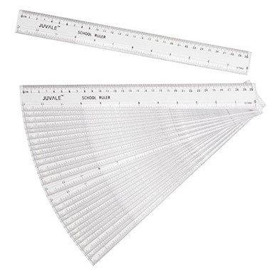Plastic Rulers - 36-Pack 12-inch Rulers with inches and Metric Scales ...