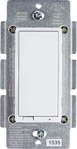 JASCO Z-Wave Plus Smart Dimmer, In-Wall Paddle Switch, White and Light ...
