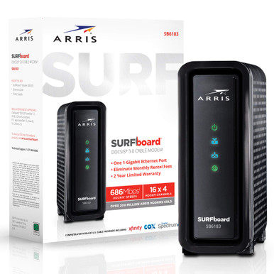 ARRIS Surfboard (32x8) DOCSIS 3.0 Cable Modem, 1.4 Gbps Max Speed ...