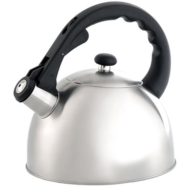 Creative Home Satin Splendor 2.8 Quart Stainless Steel Whistling Tea ...