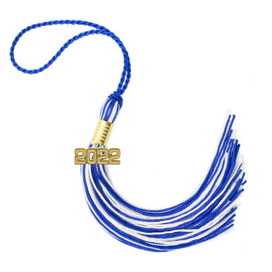 2022 Royal/White Graduation Tassel - Every School Color Available -Made ...