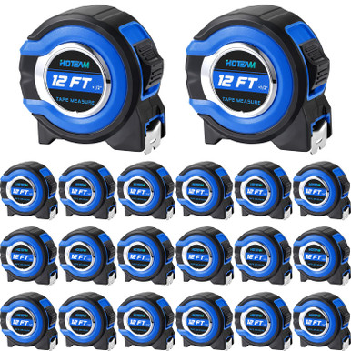 Hoteam 20 Pieces Tape Measure 12 ft Easy Read Power Tape 1/2 Inch Wide ...
