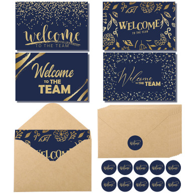 Jetec 72 Set Welcome Note Cards with Kraft Envelopes and Welcome ...