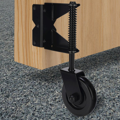 Gate Wheel Spring-Loaded Gate Caster Kit for Wooden PVC Fences, Heavy ...