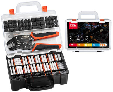 JST Connectors Crimping Tool Kit, 20 Types JST-XH &JST-SM 2.5mm ...