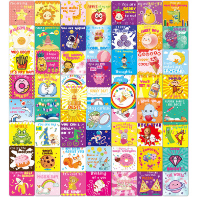 120 Pieces Lunch Boxes Joke Cards Motivational Lunchbox Notes for ...