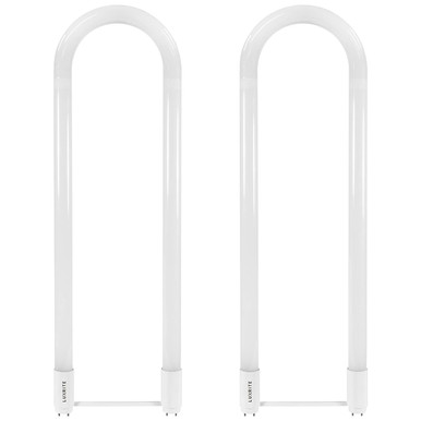 LUXRITE U Bend LED Tube Light, T8 T12, 18W (32W Equivalent), 3000K Soft ...