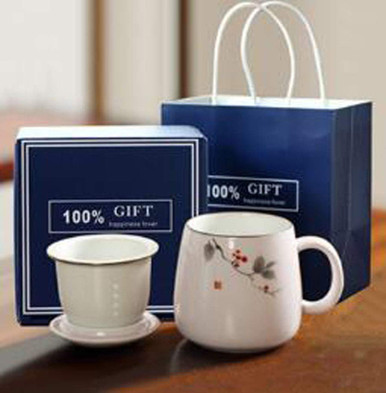 Maya Star Tea Cup with Lid and Ceramic Water Filter, Ceramic Filtered ...