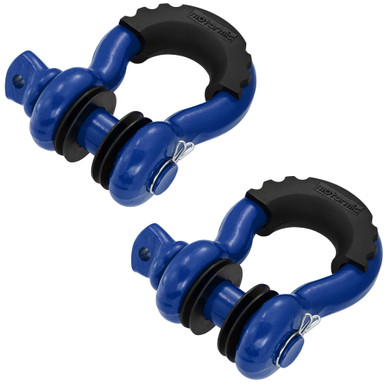 motormic Unique D Ring Shackles 2 Pack Blue - 3/4" Clevis with 7/8" Pin ...