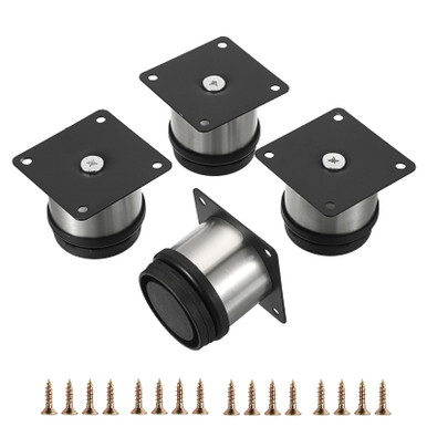 OwnMy 4PCS 2 Inch Stainless Steel Furniture Legs Furniture Feet Risers ...