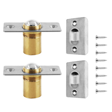 Murtenze 2 Pack 2-1/8 Inch Closet Door Ball Catch Hardware, Stainless ...