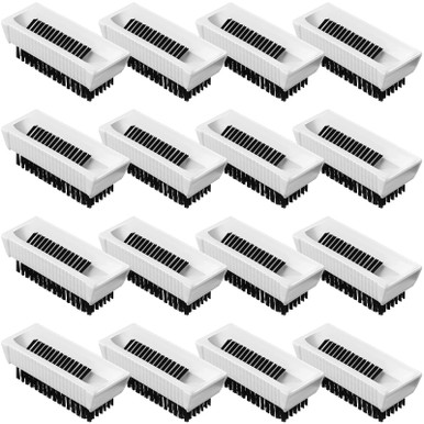 Skylety 16 Pcs 2 Side Nail Scrub Brush Non Disposable Fingernail Brush ...