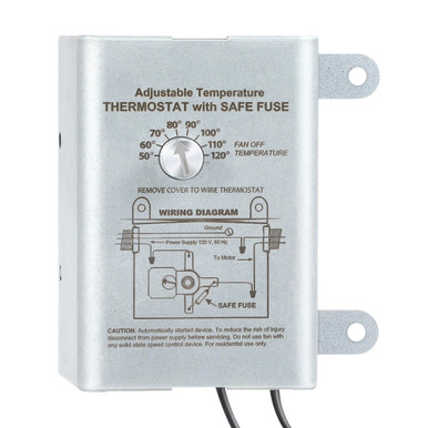 Saillong 10 Amp Attic Fan Thermostat Control, Programmable Thermostat ...