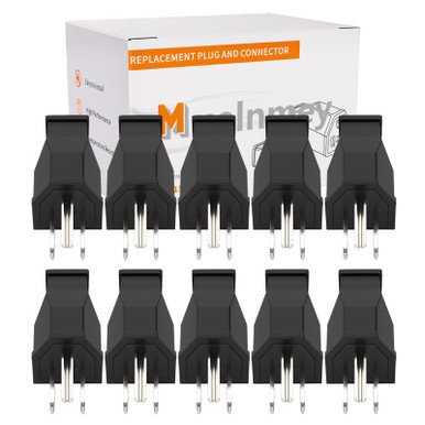 Muelnmey 10PCS Extension Cord Ends Electrical Replacement Plug NEMA 5 ...
