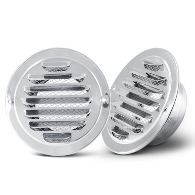 Uenhoy 2 Pcs Stainless Steel Air Vents 4" Round Soffit Vents Louver ...