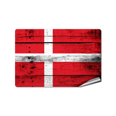 4" x 6" Decal/Sticker with Flag of Denmark - Wood - UV Resistant ...