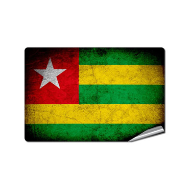 4" x 6" Decal/Sticker with Flag of Togo - Rustic - UV Resistant ...
