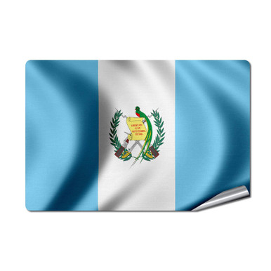 5" x 7" Decal/Sticker/Skin with Flag of Guatemala - Rustic w USA Flag ...