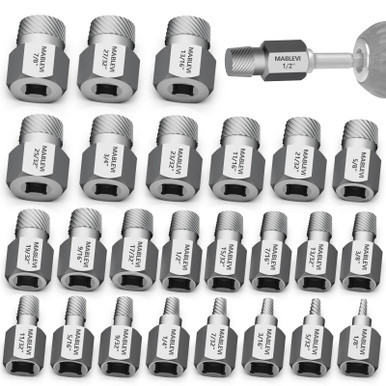 MABLEVI 11 Pieces Screw Extractor Set, Metric Easy Out Bolt Extractor ...