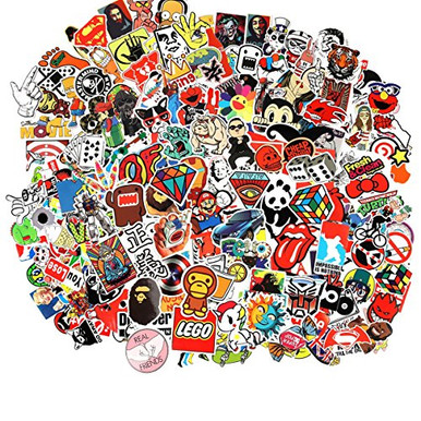 CHNLML Random Sticker 50-900pcs Variety Vinyl Car Sticker Motorcycle ...