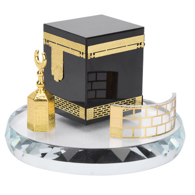 YEmirth 3 Pcs Muslim Crystal Gilded Kaaba Clock Tower Miniature Model ...