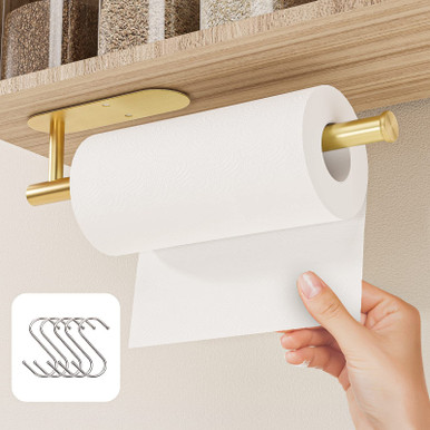 Youdian Gold Paper Towel Holder Under Cabinet,Under Counter Paper Towel ...