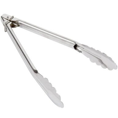 (Set of 3) 10-Inch Stainless Steel Utility Tongs, Heavy Duty Kitchen ...