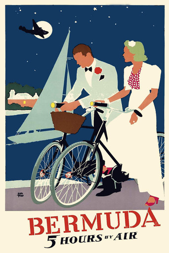 Magnet Bermuda by Night 1930s Bicycle Vintage Style Travel Magnet Vinyl ...