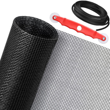 SAKURRY Window Screen Replacement Kit, 48'' x 99'' Fiberglass Screen ...