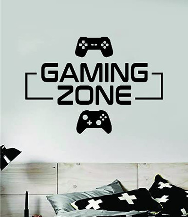 Gaming Zone V5 Wall Decal Home Decor Art Vinyl Sticker Quote Bedroom ...