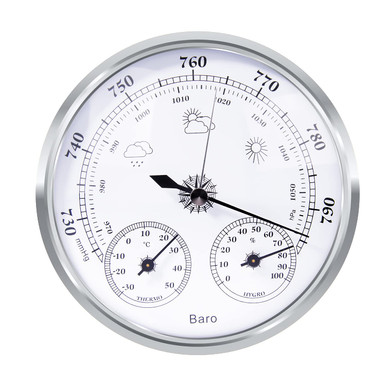 Outdoor Barometer Thermometer Hygrometer - 5in Barometer Weather ...