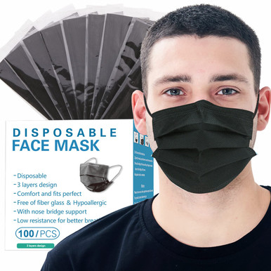 mystcare Individually Wrapped Masks 100 Pack Disposable,Face Mask ...