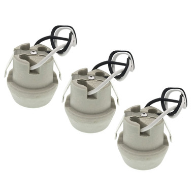 Keyless Porcelain Threaded Socket,TWDRTDD Medium Base E26 Threaded ...