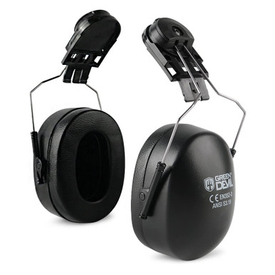Hard Hat Mounted Ear Muffs Helmet Attachable Hearing Protection Safety ...
