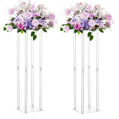 Acrylic Vases for Wedding Centerpieces for Tables, 2pcs 23.6in Tall ...